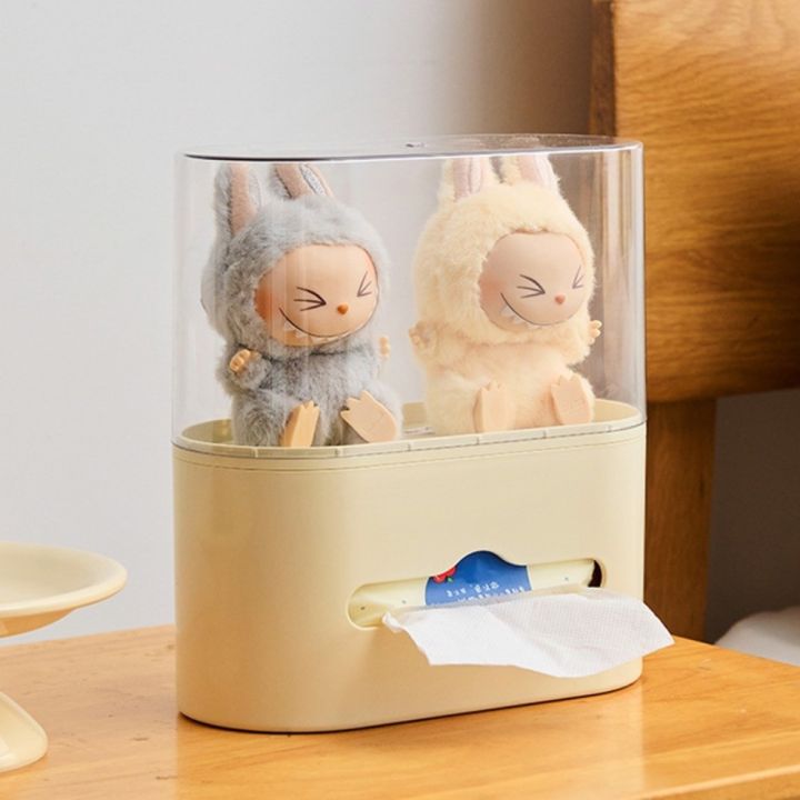 Dust Proof Doll Toy Tissue Box Labubu Pendant Display Box Multi ...