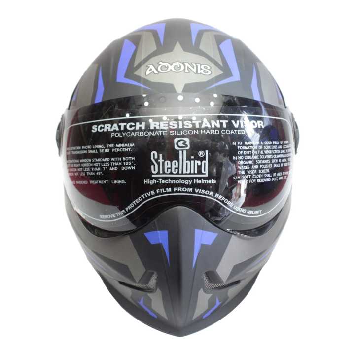 Tony Blue Steel Bird Adonis Full Face Helmet | Daraz.com.np