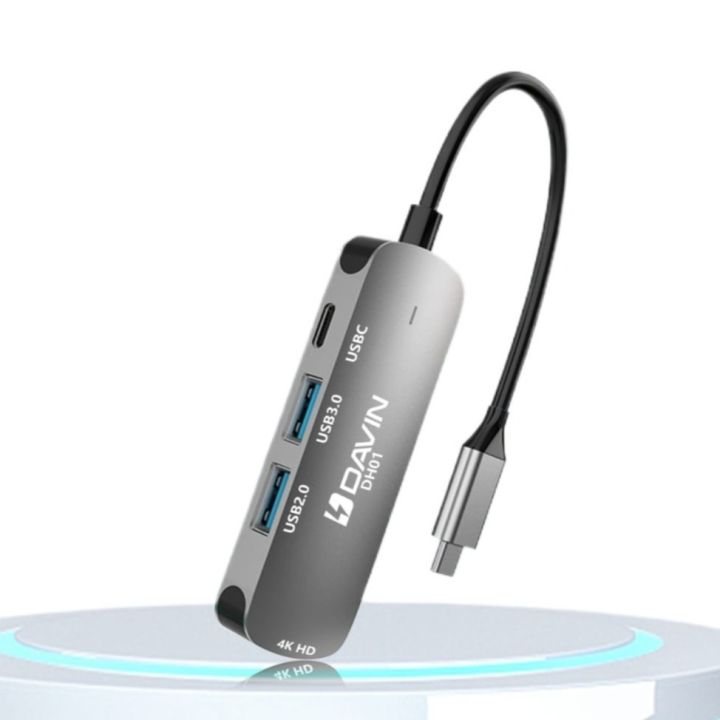 4 In 1 USB HUB TYPE-C PD Plug And Play 4K HDMI Output / Davin DH01 | Daraz.com.np
