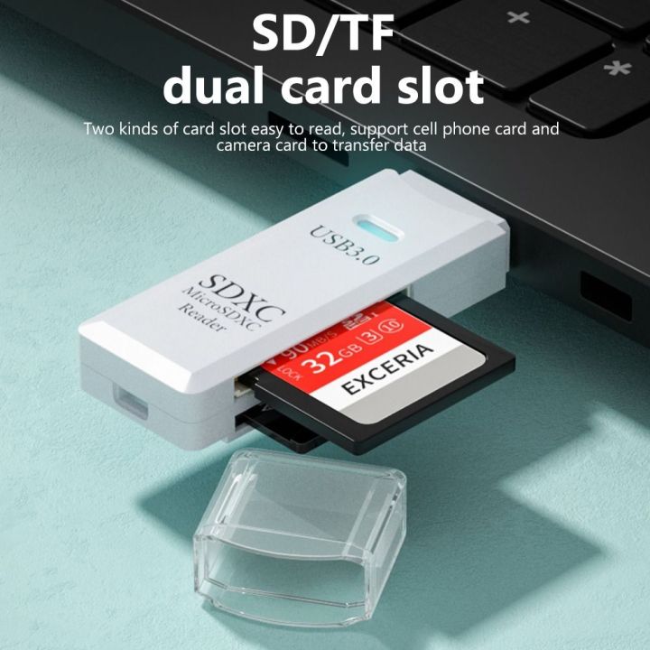 For PC USB 3.0 2 in 1 Card Reader Smart Cardreader High Speed Memory SD Memory Card | Daraz.com.np