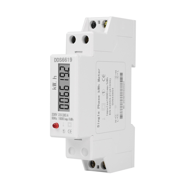 Energy Meter Single Phase Energy Meter Intelligent Digital Display ...