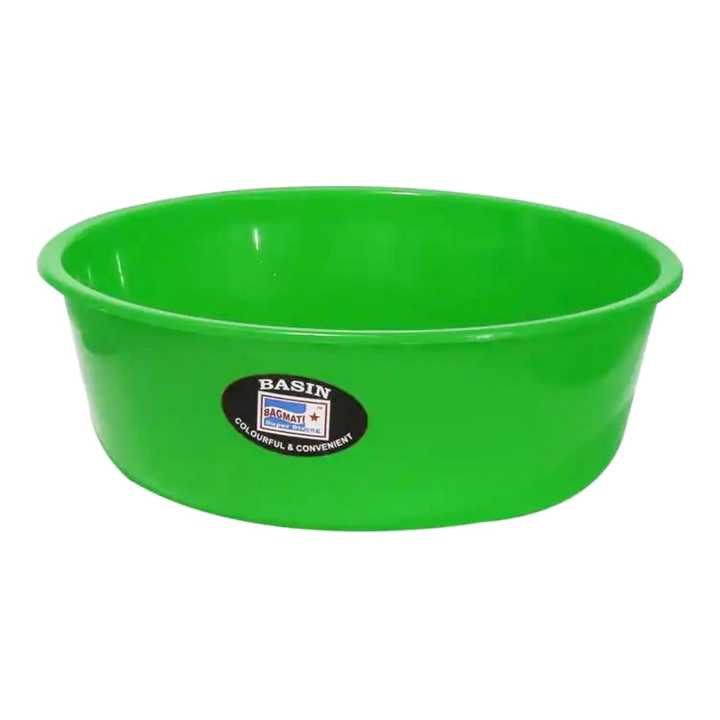Green 7" Plastic Basin | Plastic Material Solid Durable Multipurpose ...