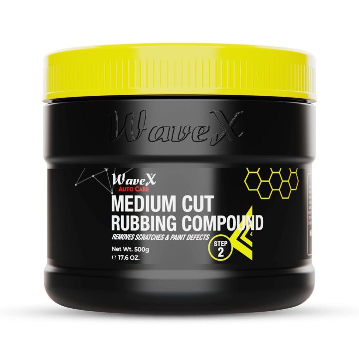 Wavex | Rubbing Compound Medium Cut | 500gm | Effective Scratch & Swirl ...