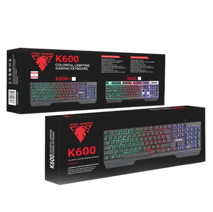 Jedel K600 Gaming RGB Backlight Keyboard | Daraz.com.np