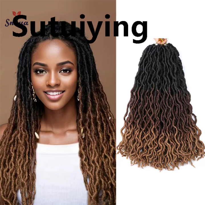 Sutuiying Synthetic Soft Gypsy Faux locs Crochet Hair Crochet Braids ...