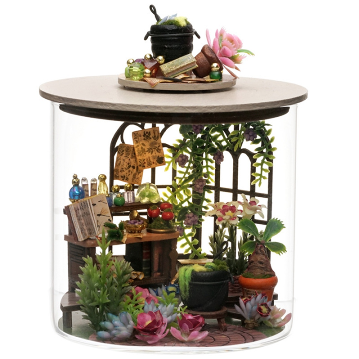 DIY 3D Puzzle Miniature House Kit Miniature Model Kits - Wooden ...