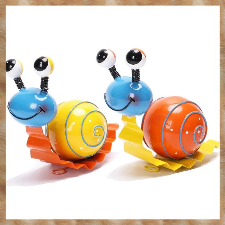 Metal Garden Decor Cute Snail Yard Art Outdoor Lawn Patio Ornament ...