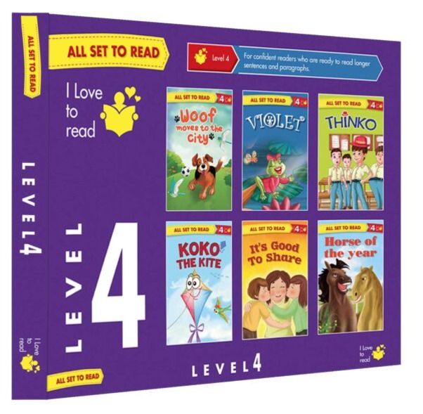 All Set To Read Readers Level 4 Box (Six Story Books) | Daraz.com.np