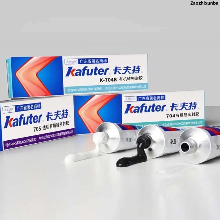 Zaozhixunba【2025 Version】Kafuter Silicone Industrial Adhesive 45g K-704 705 704B RTV Silicone ...