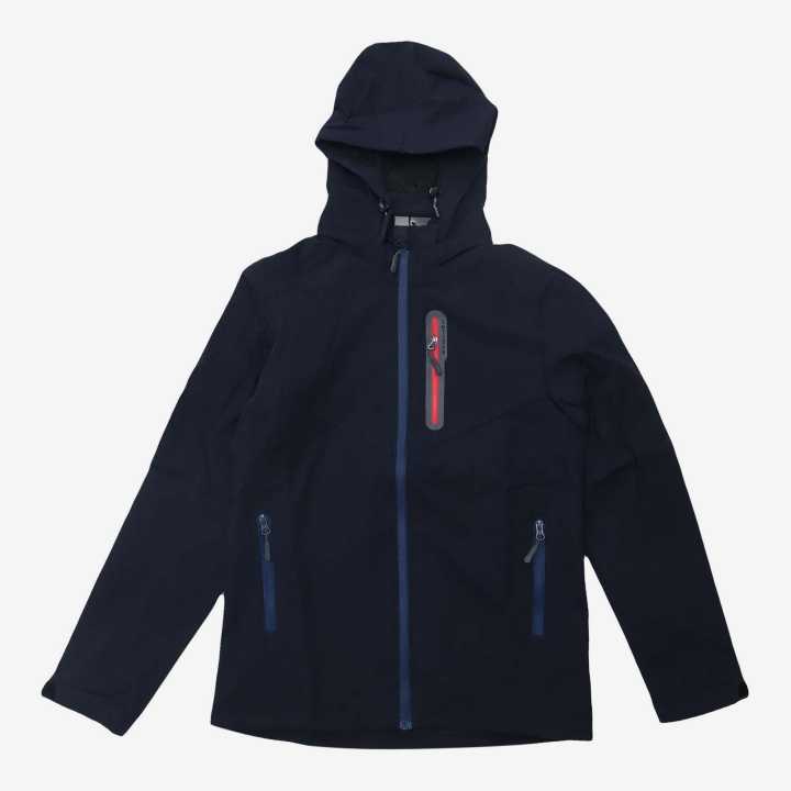 Navy Blue Color Outdoor Side Pocket Design Waterproof Windcheater For ...