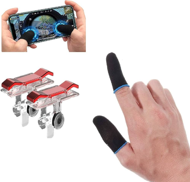 Mobile Game Finger Sleeve + Pubg Trigger Combo | Daraz.com.np