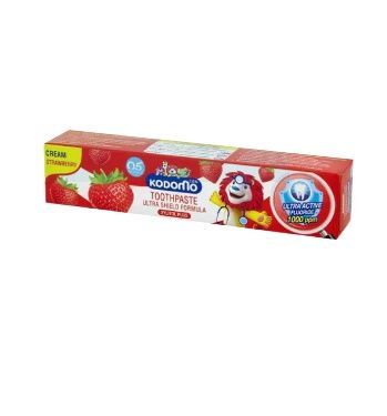 Kodomo Xylitol Plus Ultra Shield Formula Cream Toothpaste Strawberry ...