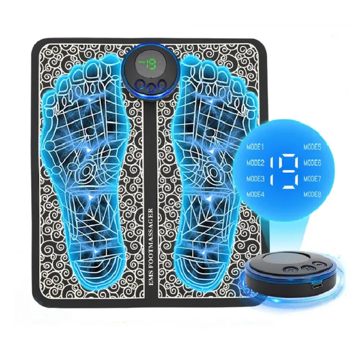 Vylon EMS Foot Massager| Pain Relax Feet Pad Portable | Foldable ...