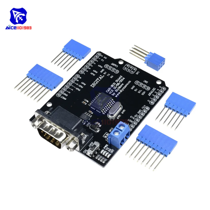 MCP2515 EF02037 CAN BUS Shield SPI 9 Pins Standard Sub-D Expansion Board Module DC 5-12V for ...