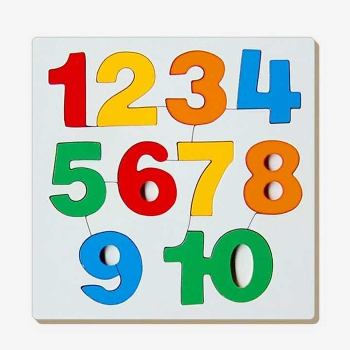 Little Genius Wooden Number Inset Tray Puzzle 1 TO 10 AL-03 | Daraz.com.np
