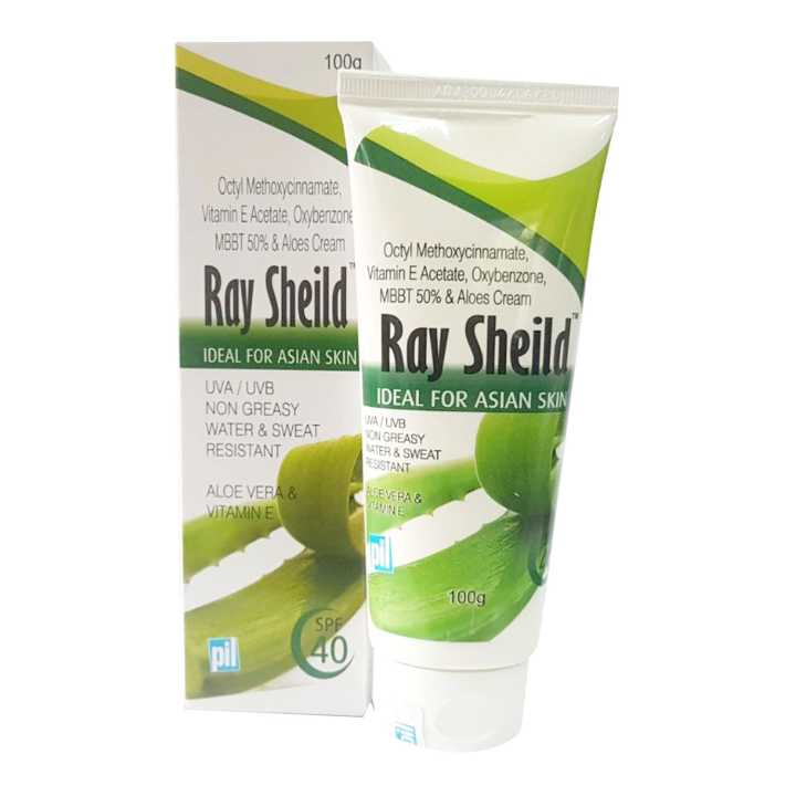 Ray Sheild Sunscreen Water & Sweat Resistant Lotion (Spf-40) 100Gm ...