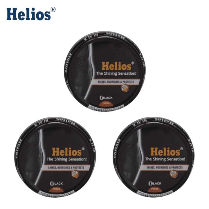 Helios Leather Wax Shoe Polish Value Pack (Set Of 3) - Black/Brown ...