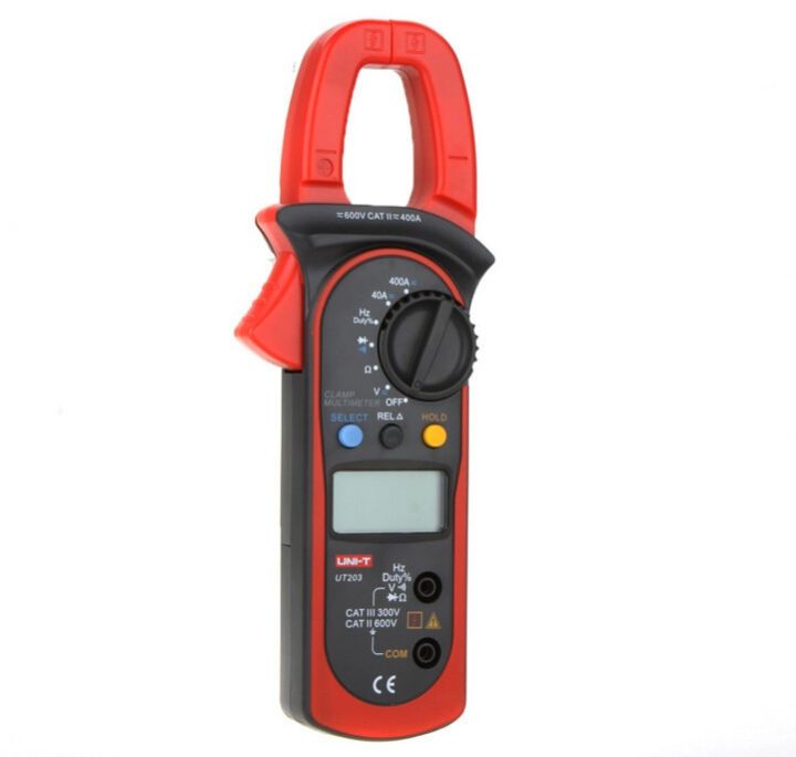 UNI-T UT 203 Digital Clamp Multimeter 600V DC 600V AC 400A AC/DC Voltage, Current and Resistance ...