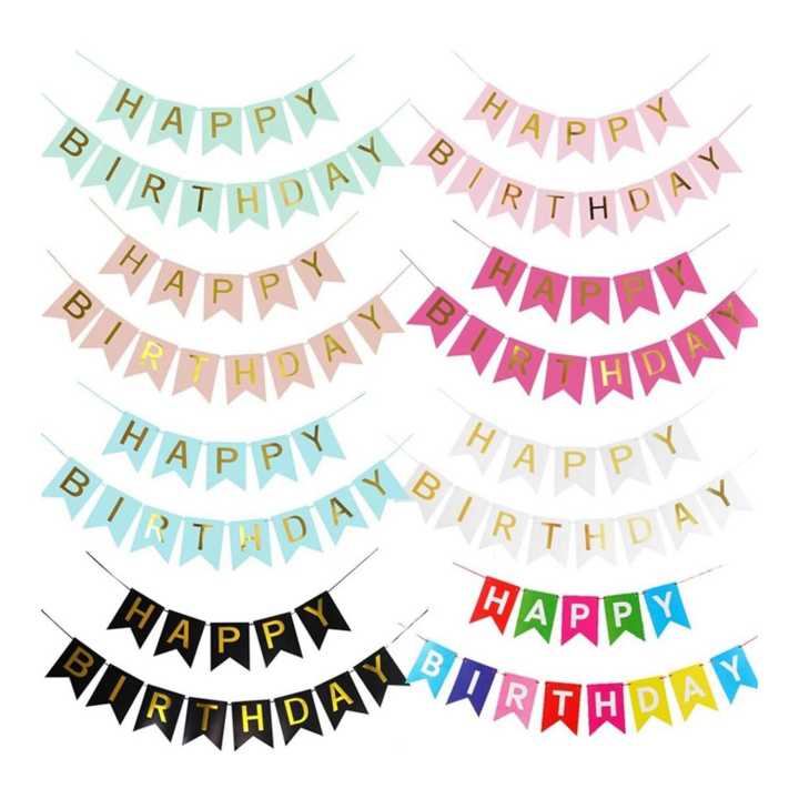 Happy Birthday Banner/Bunting 65 CM | Daraz.com.np