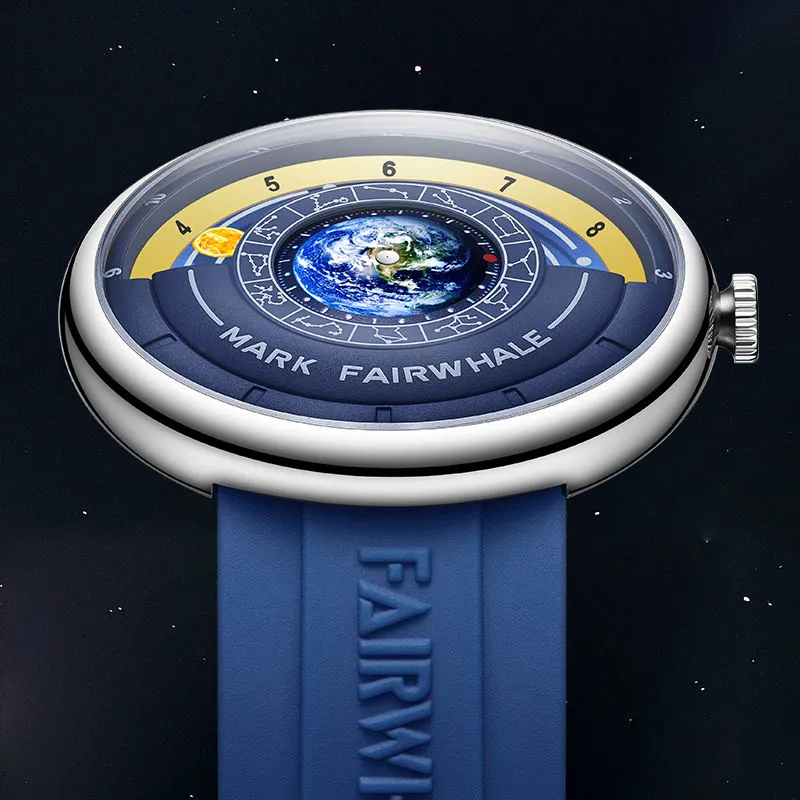 Mark Fairwhale Planet Dial Quartz Wrist Watch For Men Fw-5700-r2 | Jeevee