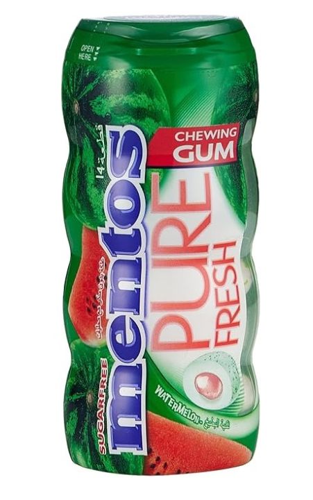 Mentos Pure Fresh Watermelon Sugar Free Curvy Bottle - Watermelon ...