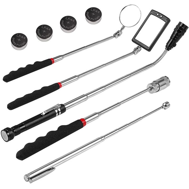 Retractable Magnetic Pickup Kit and Retractable Flexible Flashlights ...