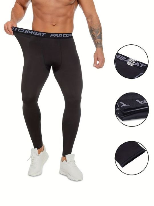 Men's Running Tight Gym Compression Inner Leggings Sport Inner Pants ...