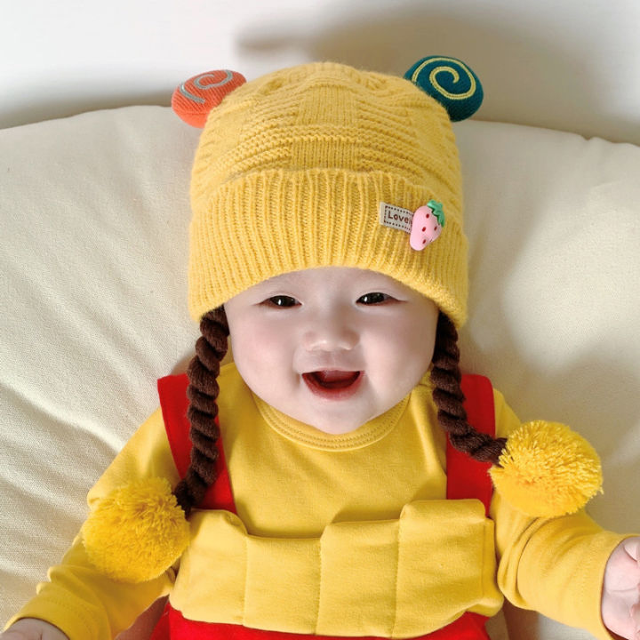 Linman Cute Baby Hat Autumn Winter Warm Ear Protection Cotton ...