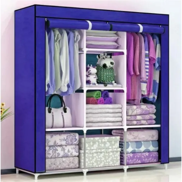 Folding Fabric Wardrobe Storage: Daraz Cloth Wardrobe (Random Colors ...