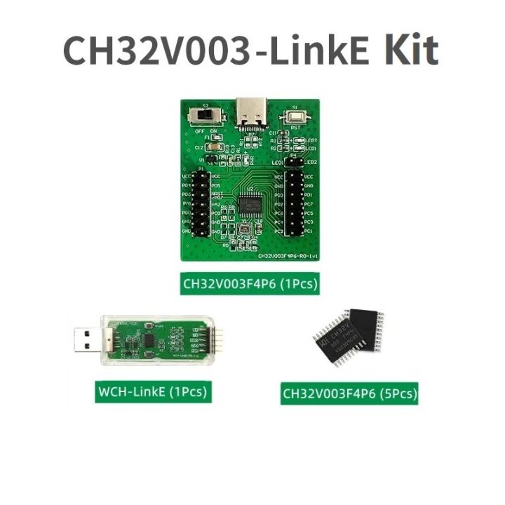 CH32V003 Development Board Kit CH32V003/CH32V203 Evaluation Board WCH ...