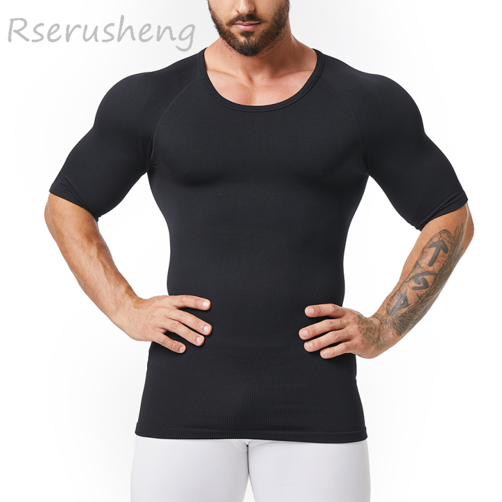 Rserusheng Seamless Compression Shirt Tank Tops Mens Shapewear To Hide ...