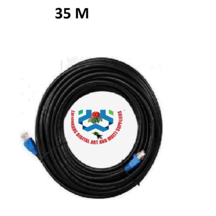 Eagle Outdoor Waterproof Cat6 Utp Cable, Ethernet wire Lan/network Cable 35M with Rj45 Jack ...