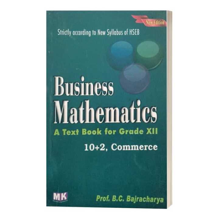 Business Mathematics (Grade XII) HPDC 817 | Daraz.com.np