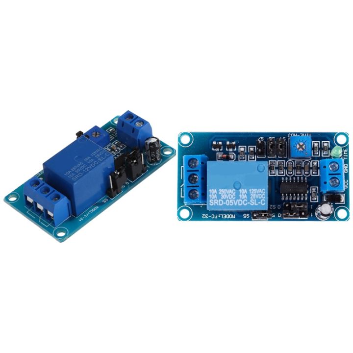 2 Pcs Single Channel Time Delay Relay Module Control Board DC5V FC-32 ...