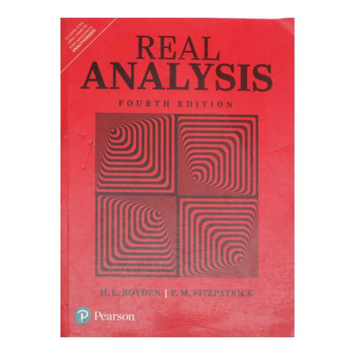 Pearson Real Analysis - 4th Edition | Daraz.com.np