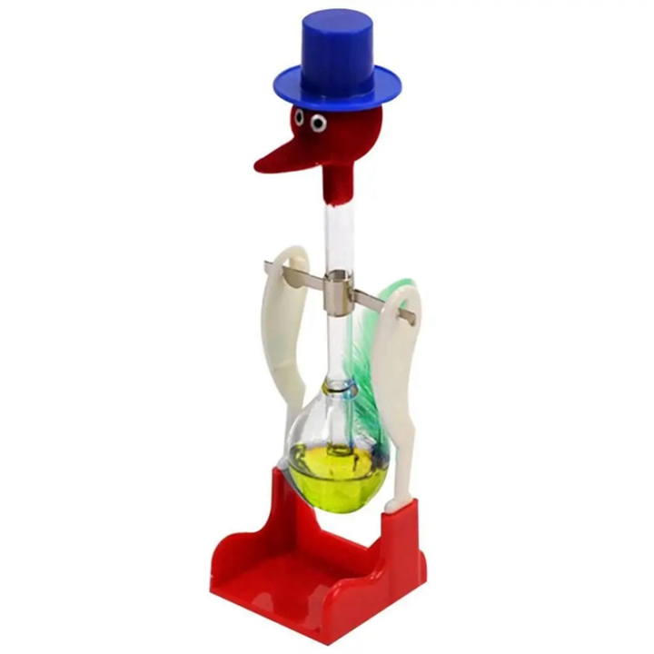 Transparent Drinking Bird with Fluid Motion Balance Drink Water Bird ...