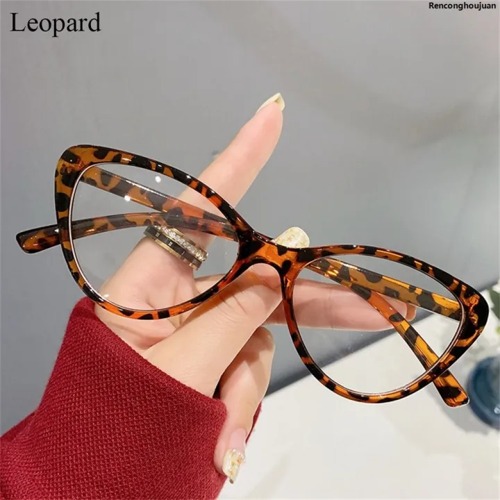 WeihonghunfeiFashion Retro Transparent Big Frame Anti-UV Blue Ray ...