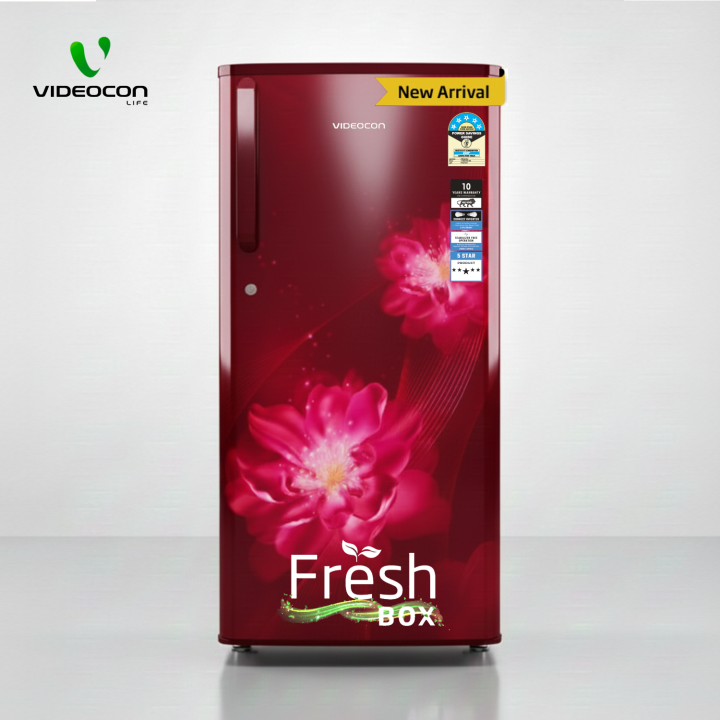 Videocon Life 225 LTR Single Door Direct Cool Refrigerator 5 Star Red ...
