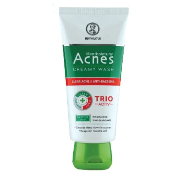 Rohto Mentholatum Acnes Creamy Face Wash For Acne And Pimple Treatment ...