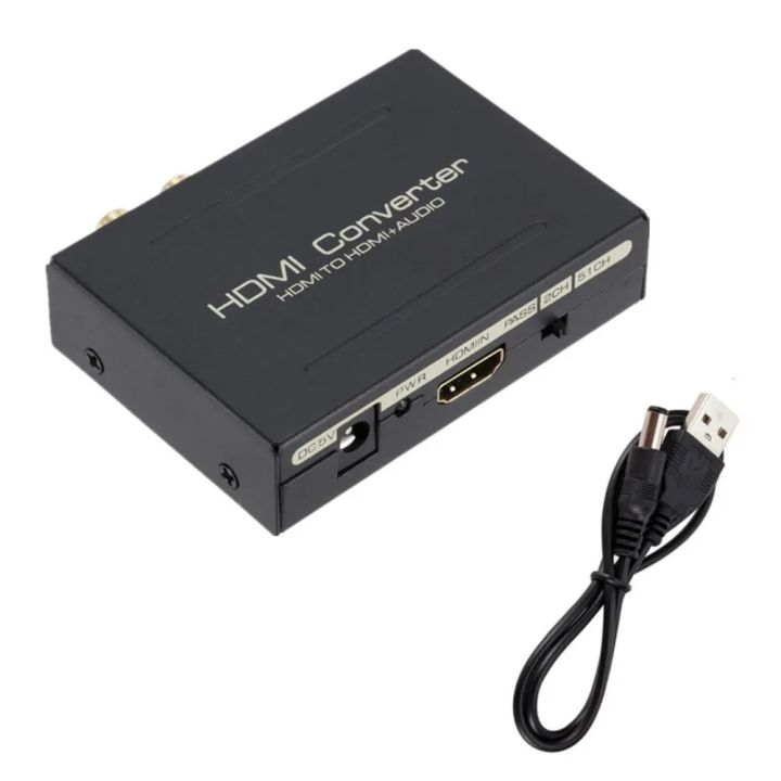 HDMI-compatible Audio Extractor Converter To HD SPDIF Optical RCA ...