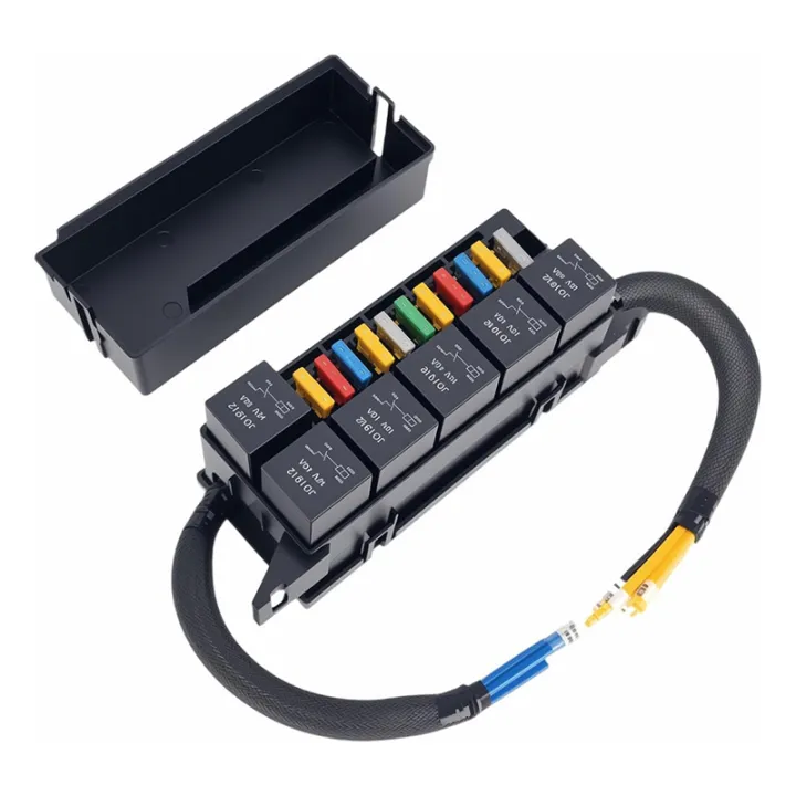 12V Fuse and Relay Box, 11 Way 4 Pin 6 Slot, Fuse Relay Block ...