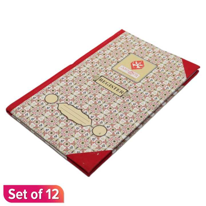 Ashoka Notebook Register, No. 4, Set Of 12 | Daraz.com.np