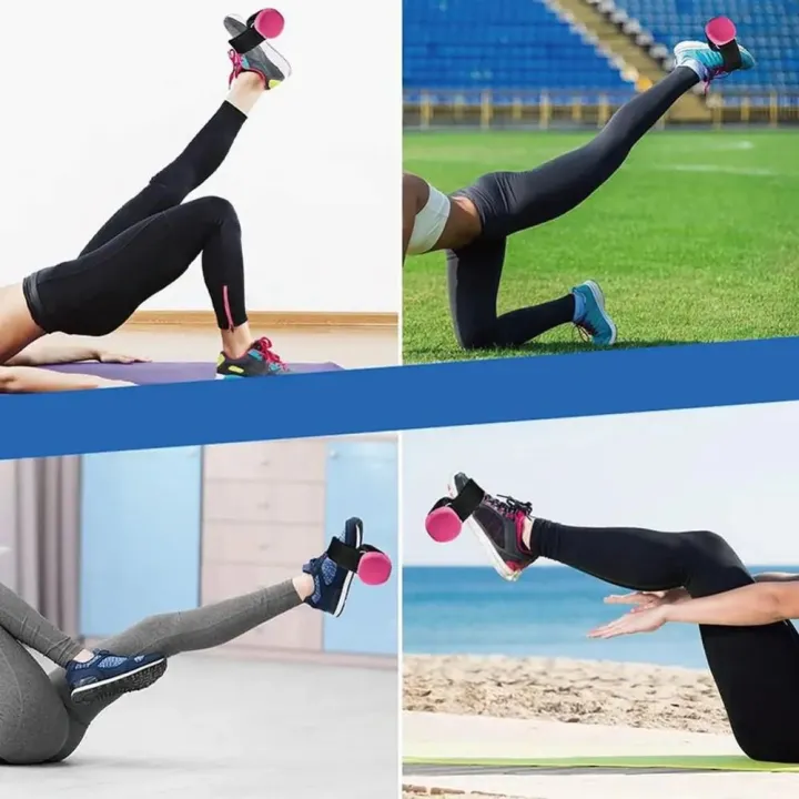 Compact Adjustable Dumbbell Foot Strap Ankle Buckle Comfortable ...