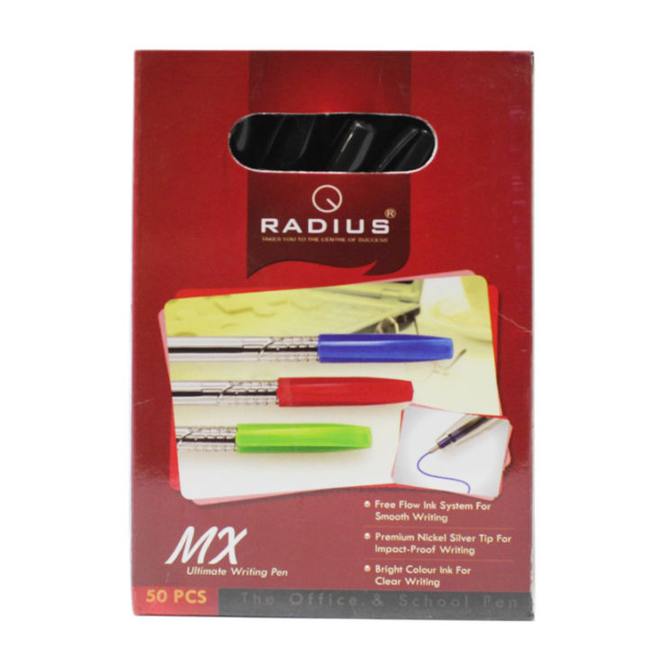 Radius Black Color Writing Pen-50 Pcs | Daraz.com.np