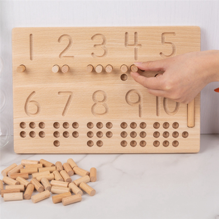 1-10 Number Description Pen Control Training Board Blind Writing Board ...