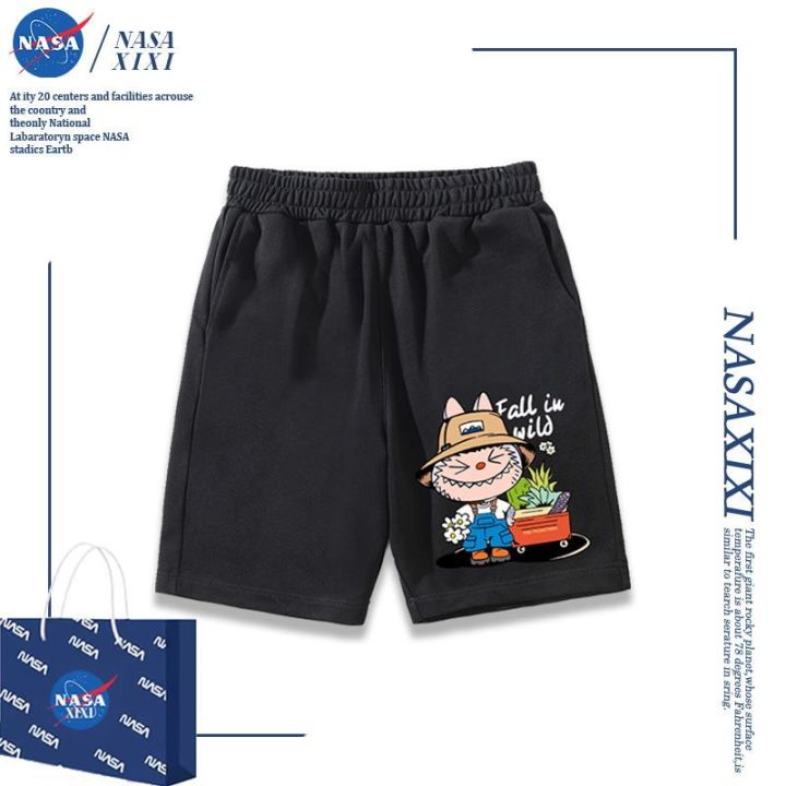 NASA Labubu Shorts Men Summer 2025 New Anime Merchandise Cartoon Pants ...