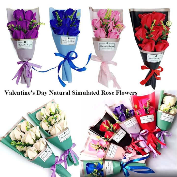 Natural Bouquet Gift Box Decoration Photography Parts Dried Rose ...