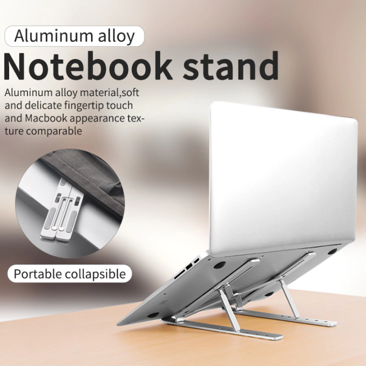 Aluminium Alloy Fully-Level Adjustable Laptop Stand for 10 to 17 Inches ...