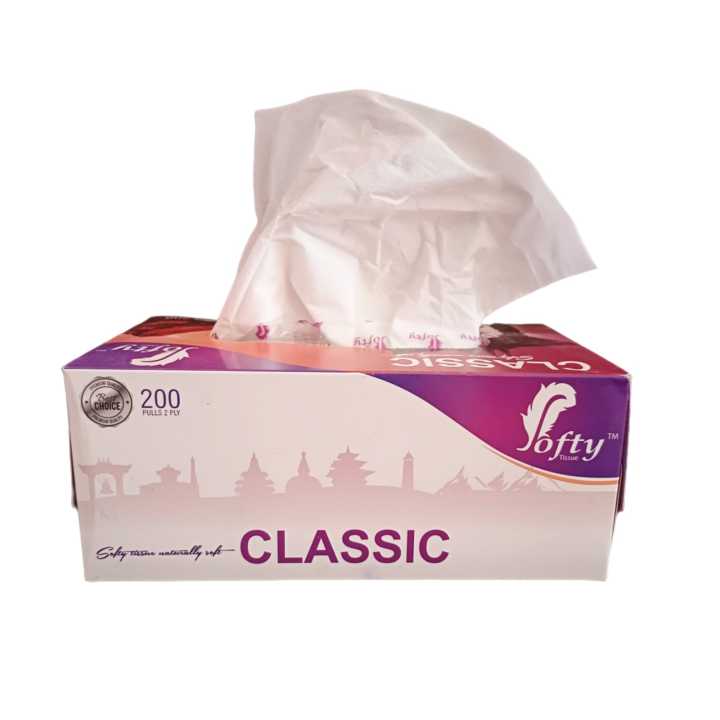 Softy Classic Facial Box Tissue 200 Pulls 400 Sheets | Daraz.com.np