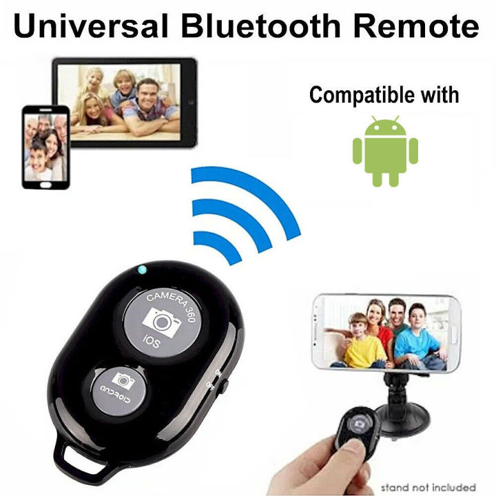 Bluetooth Remote Shutter Portable Selfie Clicker (Color May Vary ...